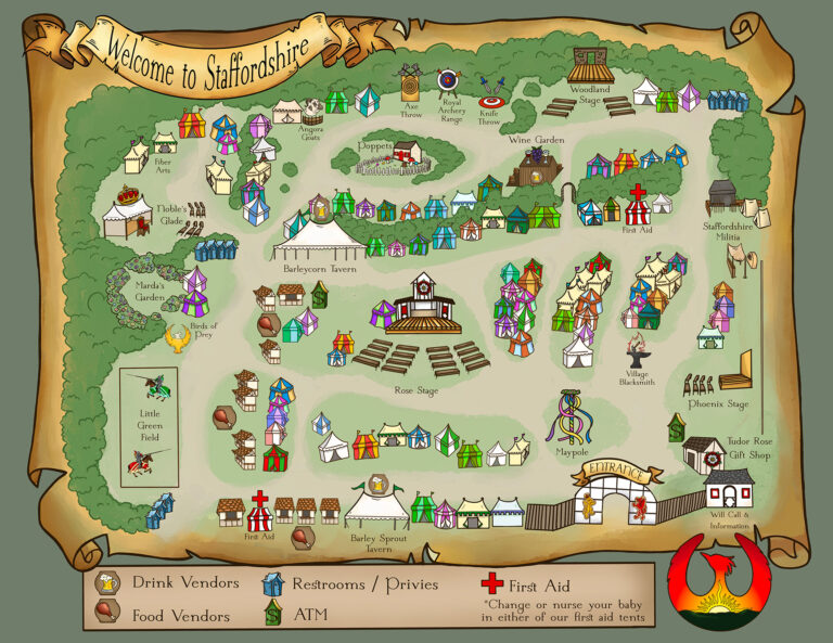 Map of The Shire – Virginia Renaissance Faire